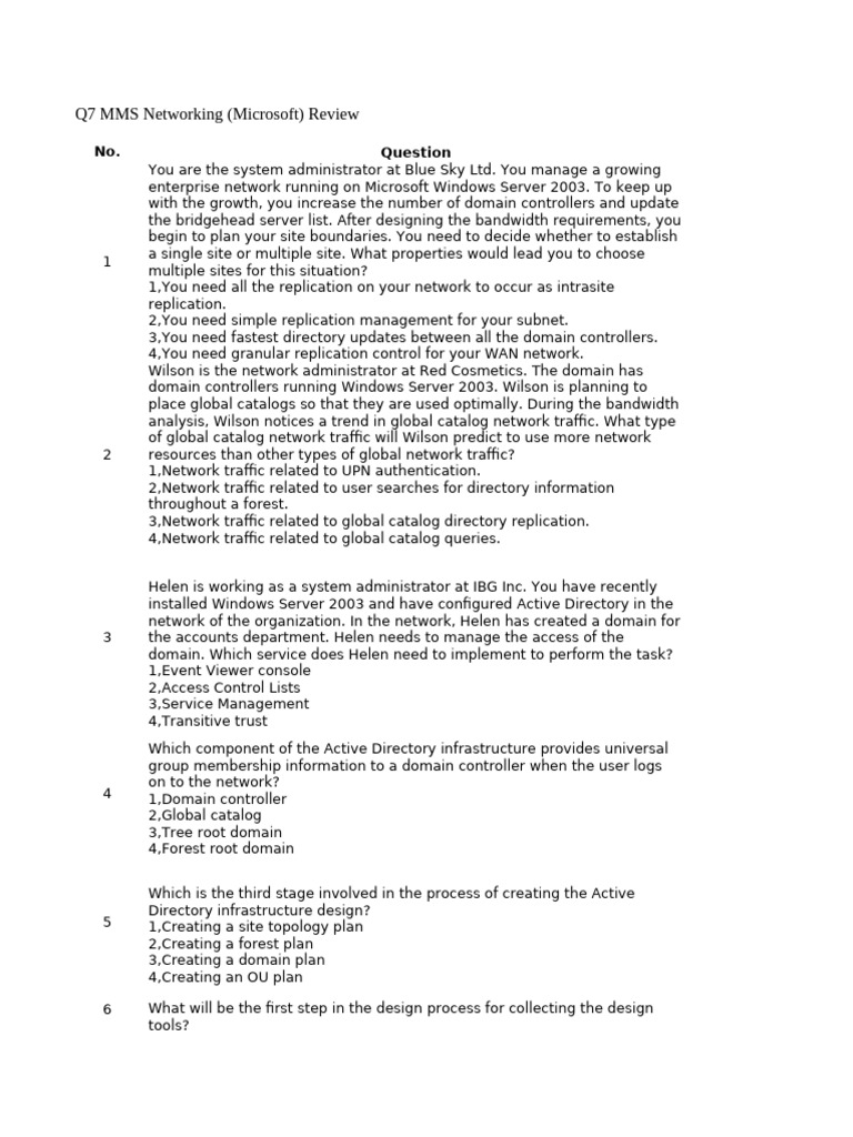 Microsoft Windows Server 2003 Networking Guide | PDF | Active Directory ...