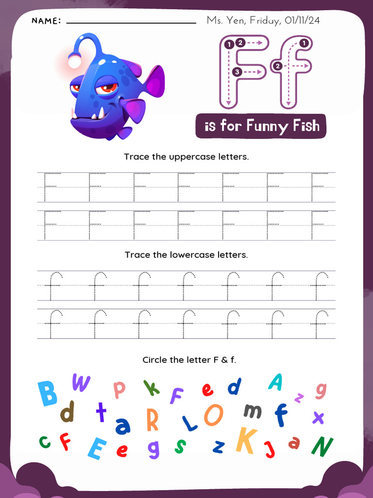 01.11.24 - Oxford Phonics - Letter Ff | PDF