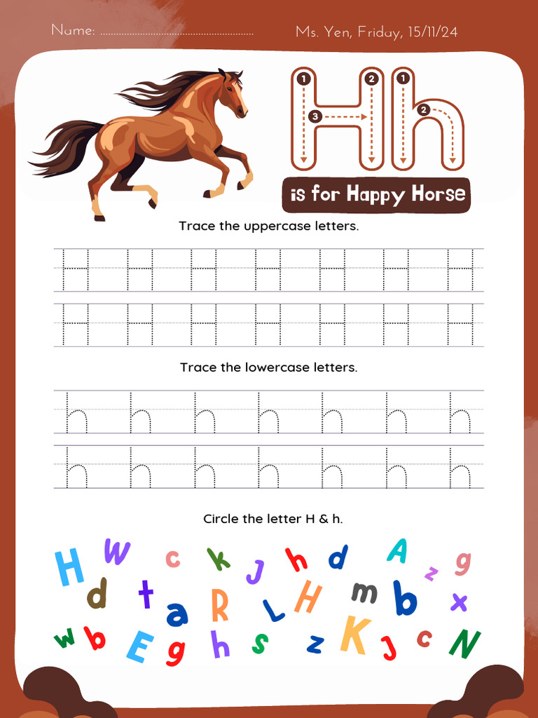 15.11.24 - Oxford Phonics - Letter HH | PDF