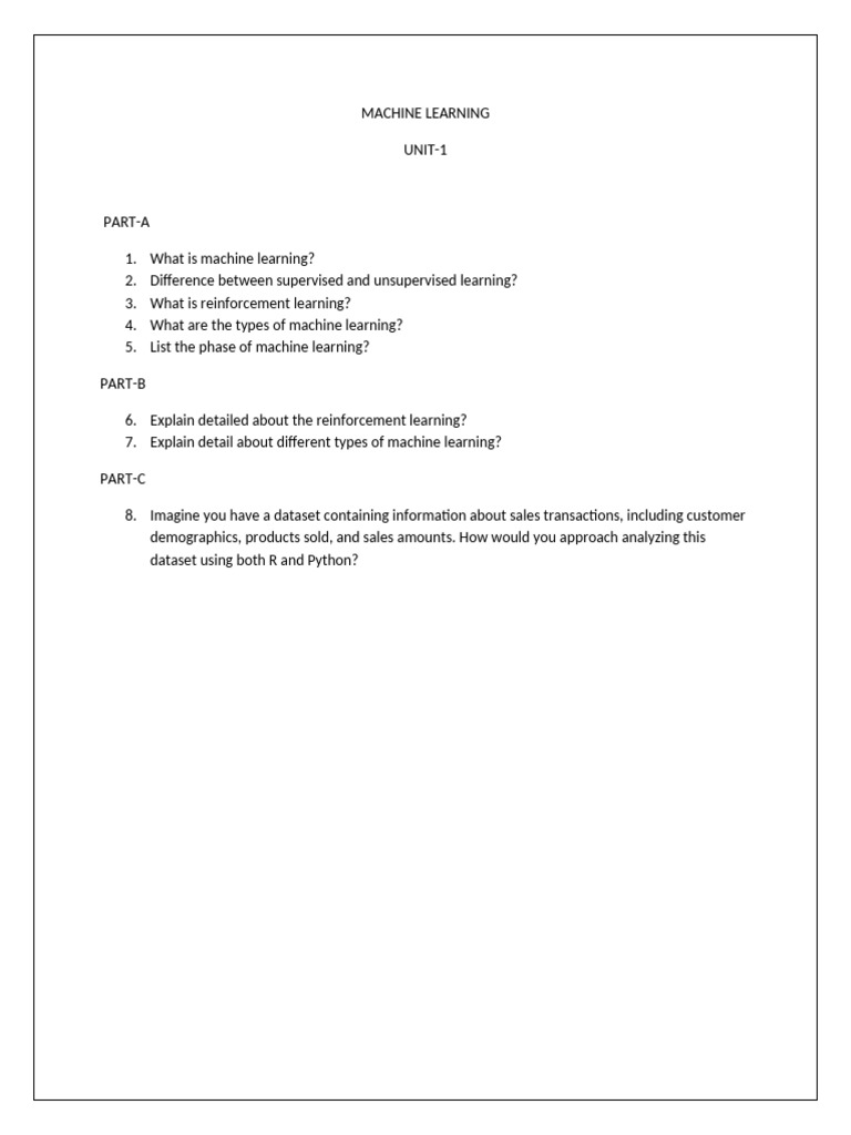 Machine Learning Concepts and Analysis | PDF