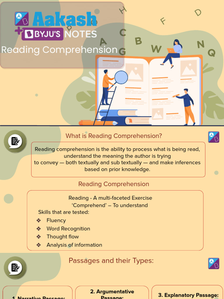FOUN - 10 - P1 - ENG - Reading Comprehension - Class Notes. | PDF ...