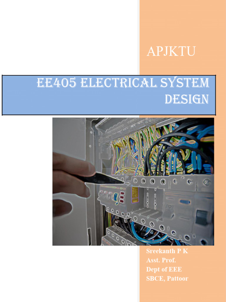 640ccf473f1ce Electrical System Design Full Notes Esd | PDF ...