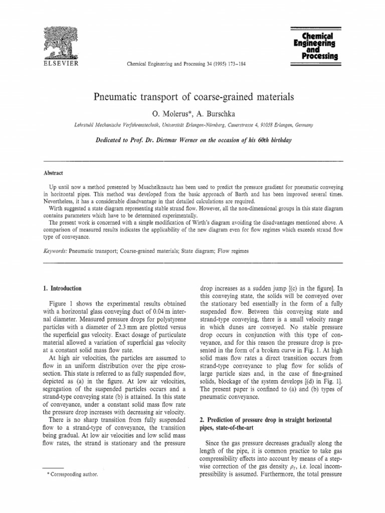 molerus and burschka coarsed grained material | PDF | Gases | Flow ...