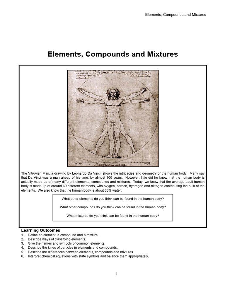 Elements, Compound and Mixture Notes o Level | PDF | Ion | Hydroxide