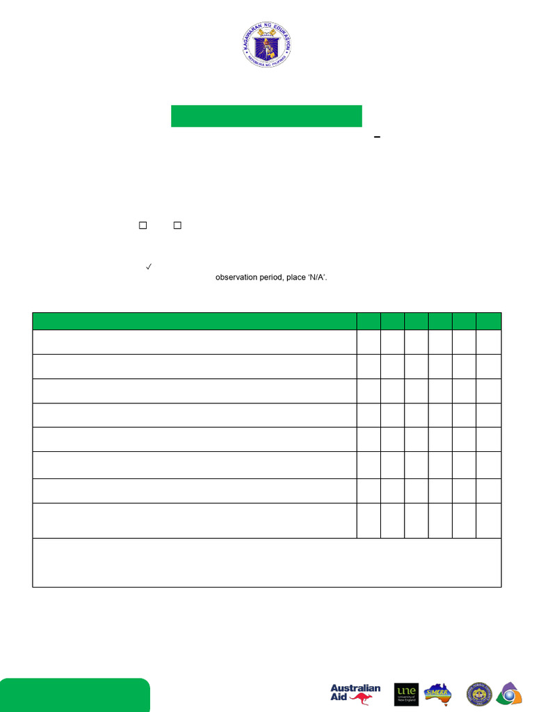 COT Indicators for 2023-2024 Evaluation | PDF | Teachers | Learning