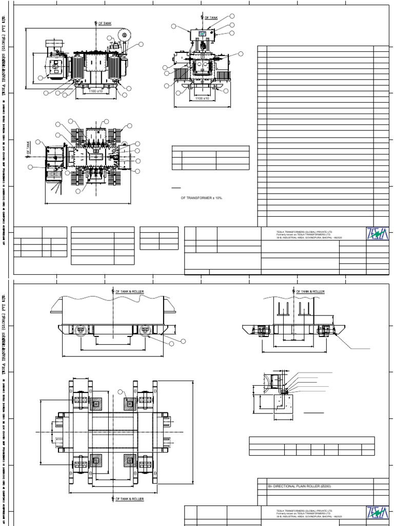 Di-1037 1600kva, 11-0.433 KV En-16 Oltc TF | PDF | Transformer | Electricity