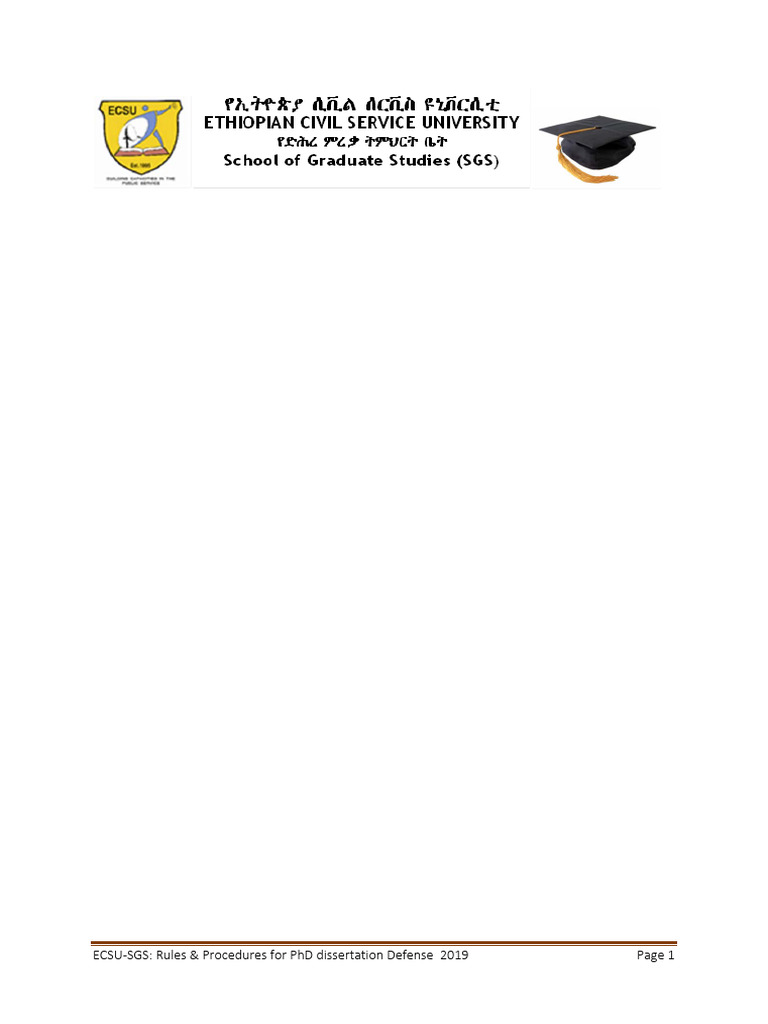 Rules and Procedures For PHD Dissertation Defense | PDF | Thesis | Doctor Of Philosophy