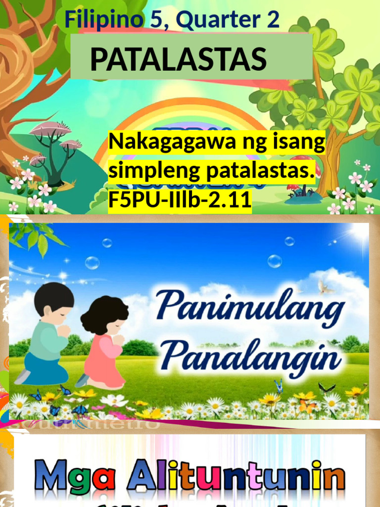 Cot1 - Fil 5 q4 Week 1 - Ping | PDF