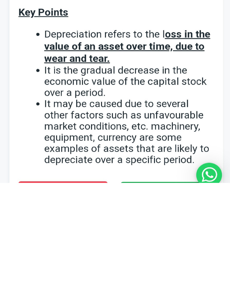 Meaning, Purpose, Factors, Causes & Methods of Depreciation | PDF