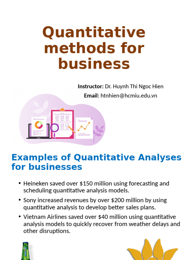 Lecture 1 (Self-Read) - Chapter 1 - Introduction To Quantitative ...