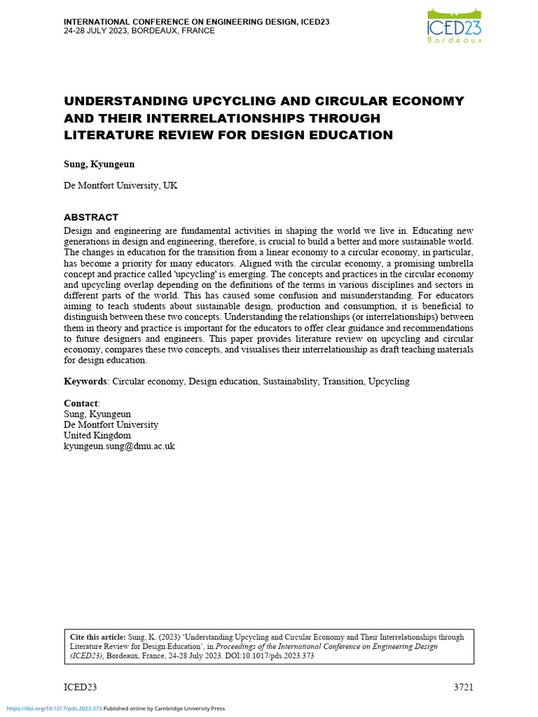 Upcycling and Circular Economy in Design | PDF | Reuse | Waste