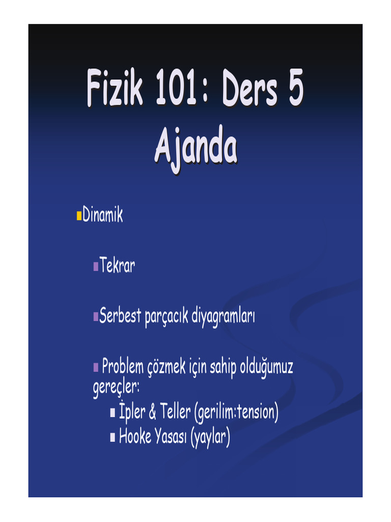 Ders 5 | PDF
