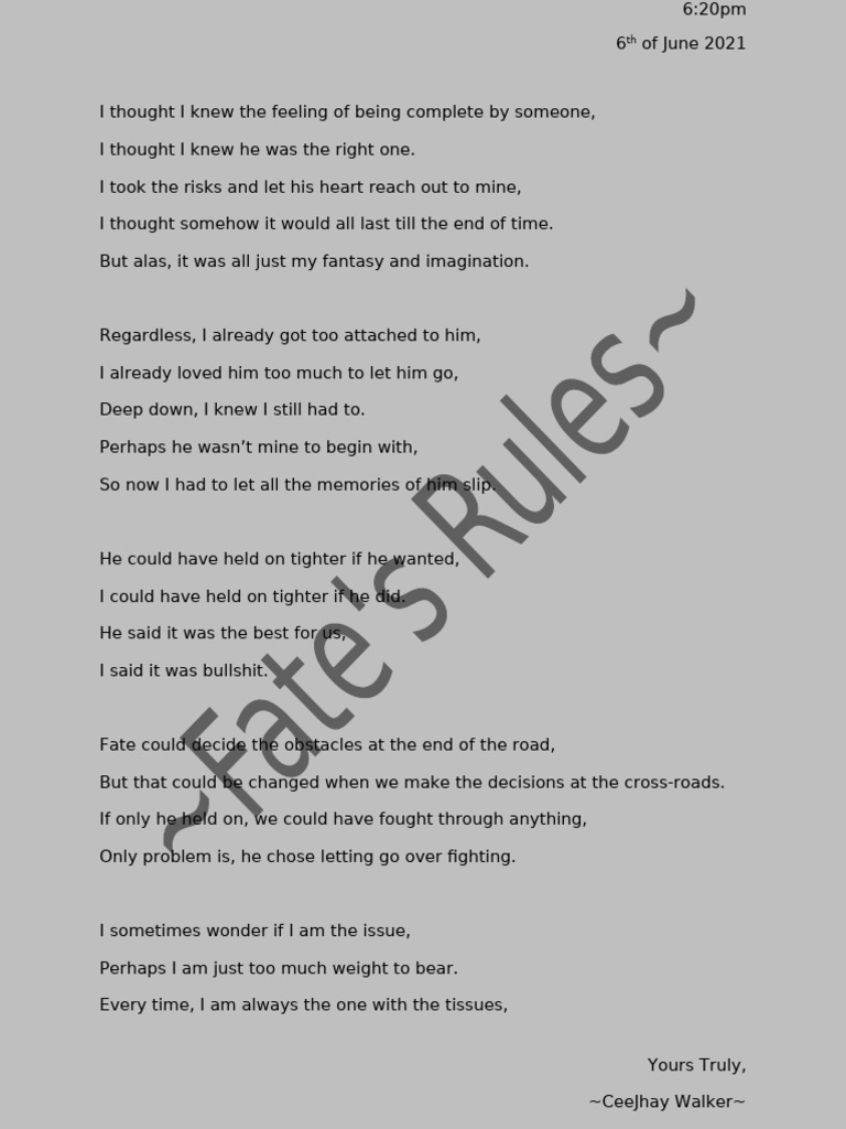 3... Fate's Rules | PDF