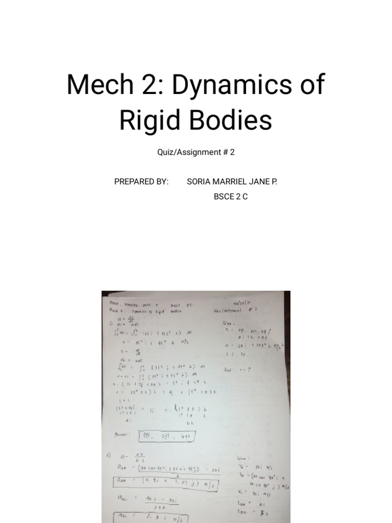 Mech 2_ Dynamic | PDF