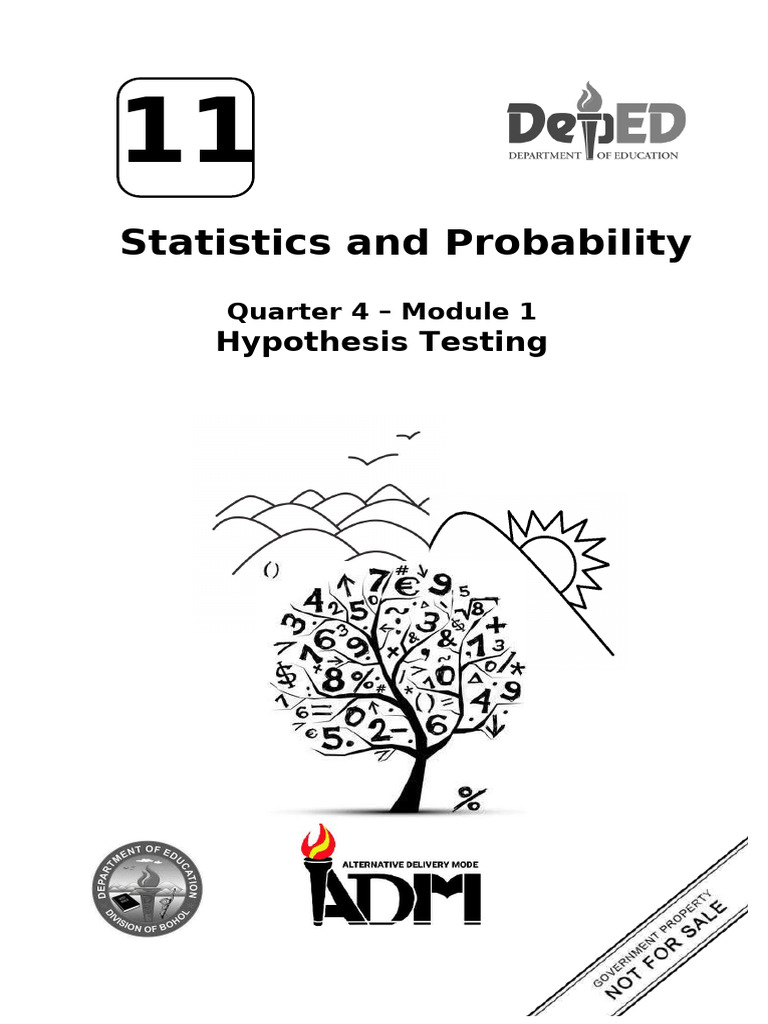 Stat Prob 11 q4 SLM Wk1 | PDF | Type I And Type Ii Errors | Statistical Significance