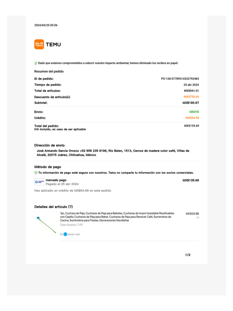 Print for TEMU | PDF