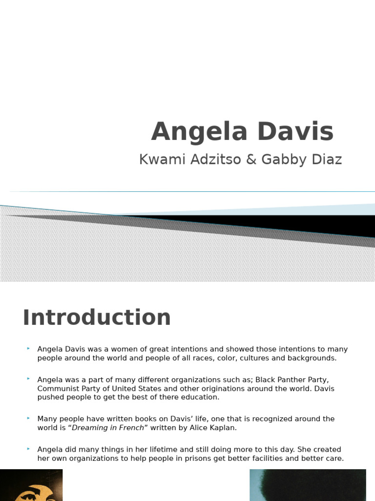 Angela Davis: Activism and Education Advocate | PDF