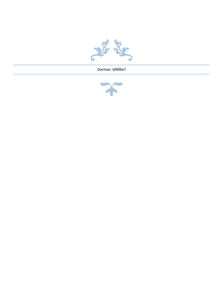 Derman Bitkileri Full | PDF