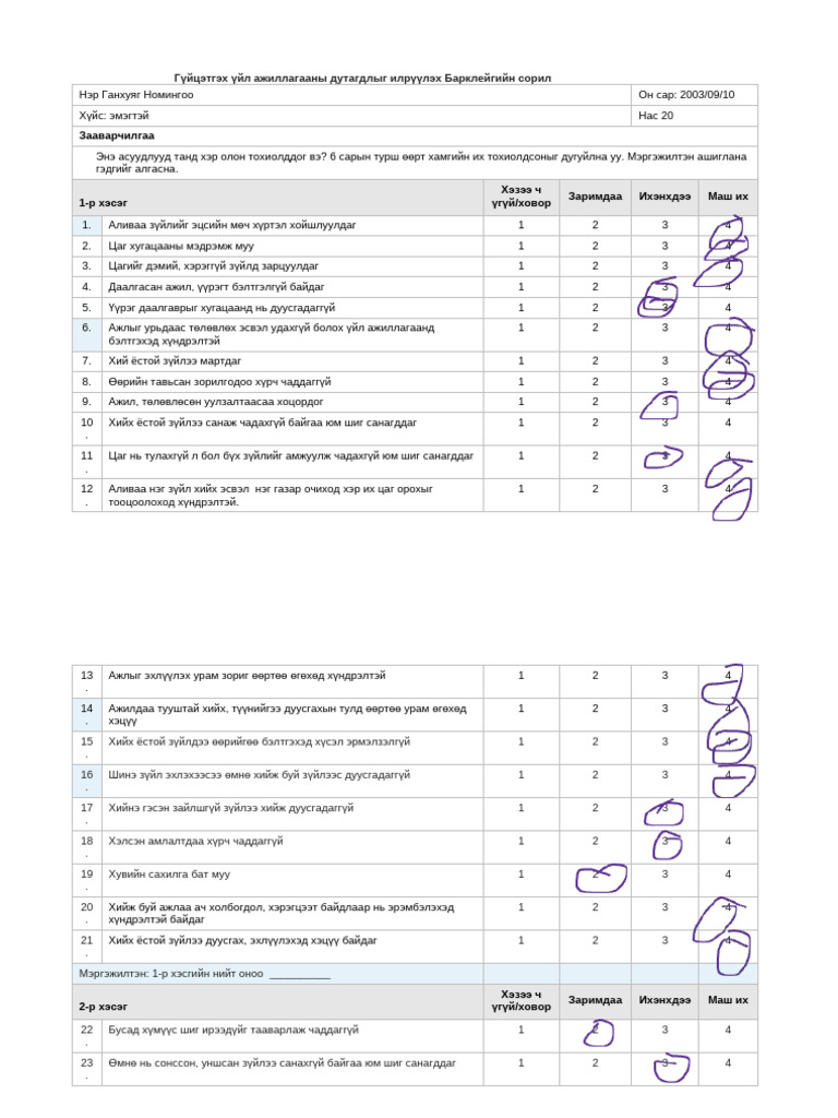 ADHD Test | PDF