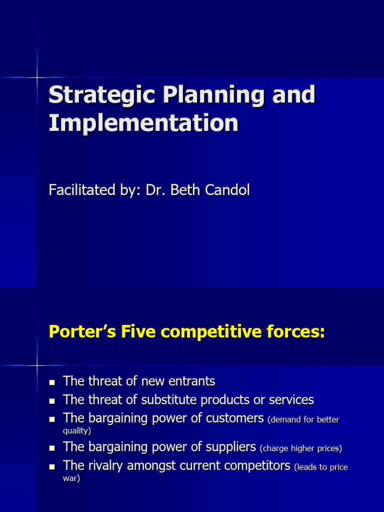 Strategic Planning with Five Forces Analysis | PDF | Competitive ...