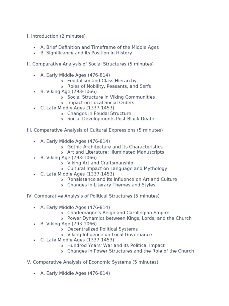 Outline mẫu 2 | PDF