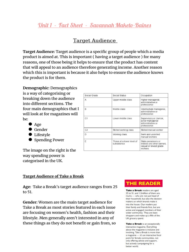 Target Audience | PDF
