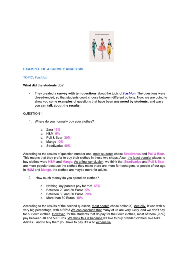 Jonas Bosio - SURVEY ANALYSIS EXAMPLE | PDF