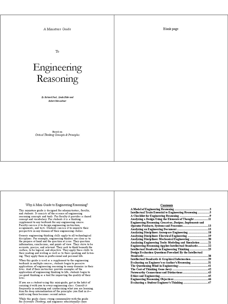 Engineering - Reasoning - Critical Thinking | PDF | Simulation ...