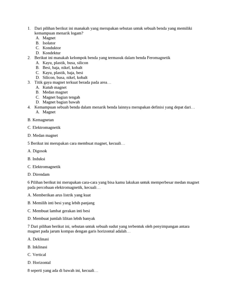 Soal Ujian Semester Genap KLS 9 Maret 2025 | PDF