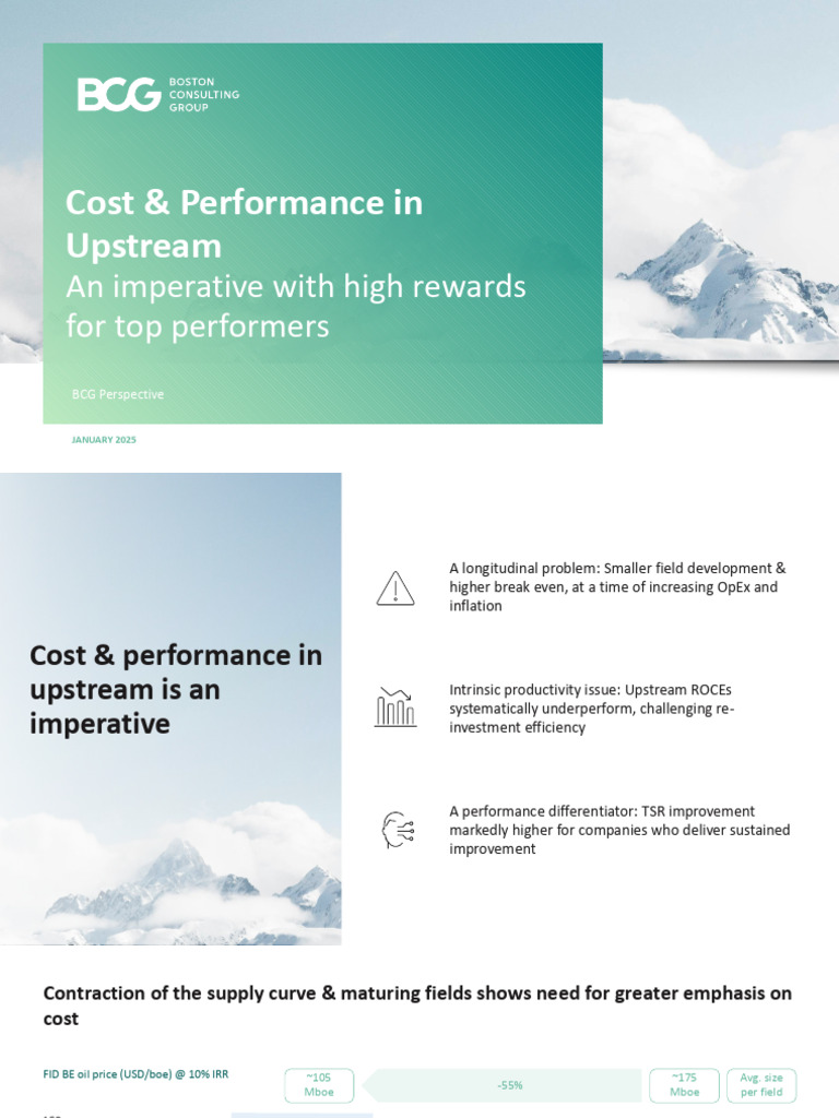 Upstream Cost & Performance Insights 2025 | PDF | Inflation | Petroleum ...