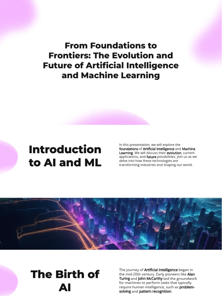 Evolution of AI and Machine Learning | PDF | Artificial Intelligence ...