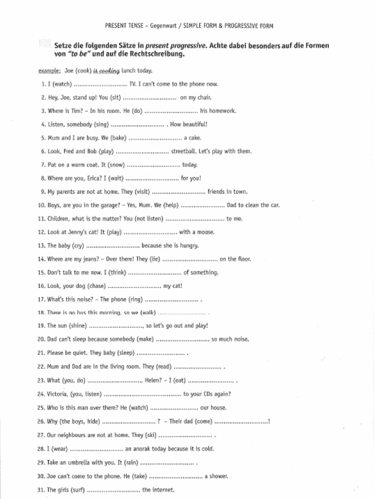 Present tense simple and progressive_45e9821ed10a58a79b11aaccdd6d0718 | PDF