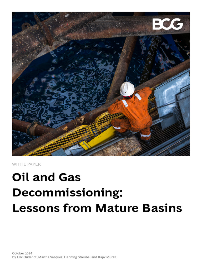 Oil & Gas Decommissioning Insights | PDF | Supply Chain | Oil Well