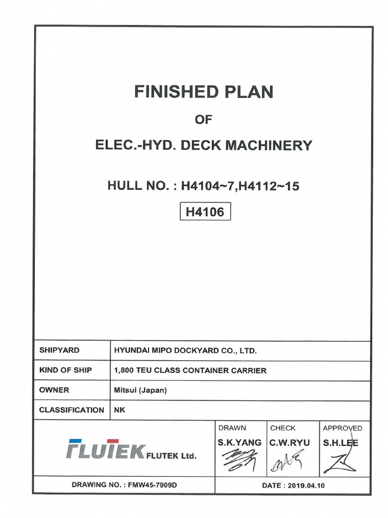 F-29 Deck Machinery | PDF | Anchor | Clutch