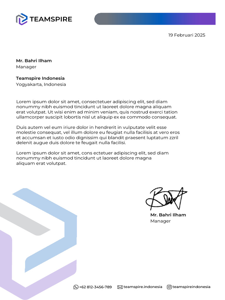 Design Kop Surat Teamspire 2 | PDF