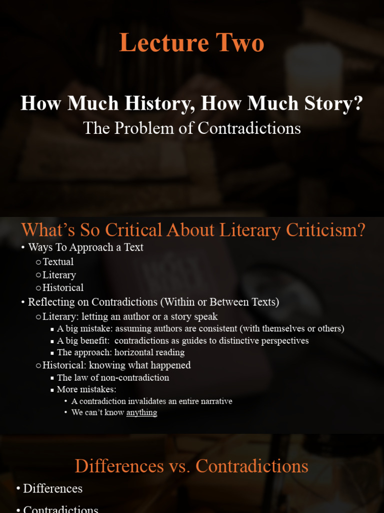 Lecture 2. How Much History_COLOR | PDF | Gospels | Gospel Of Luke