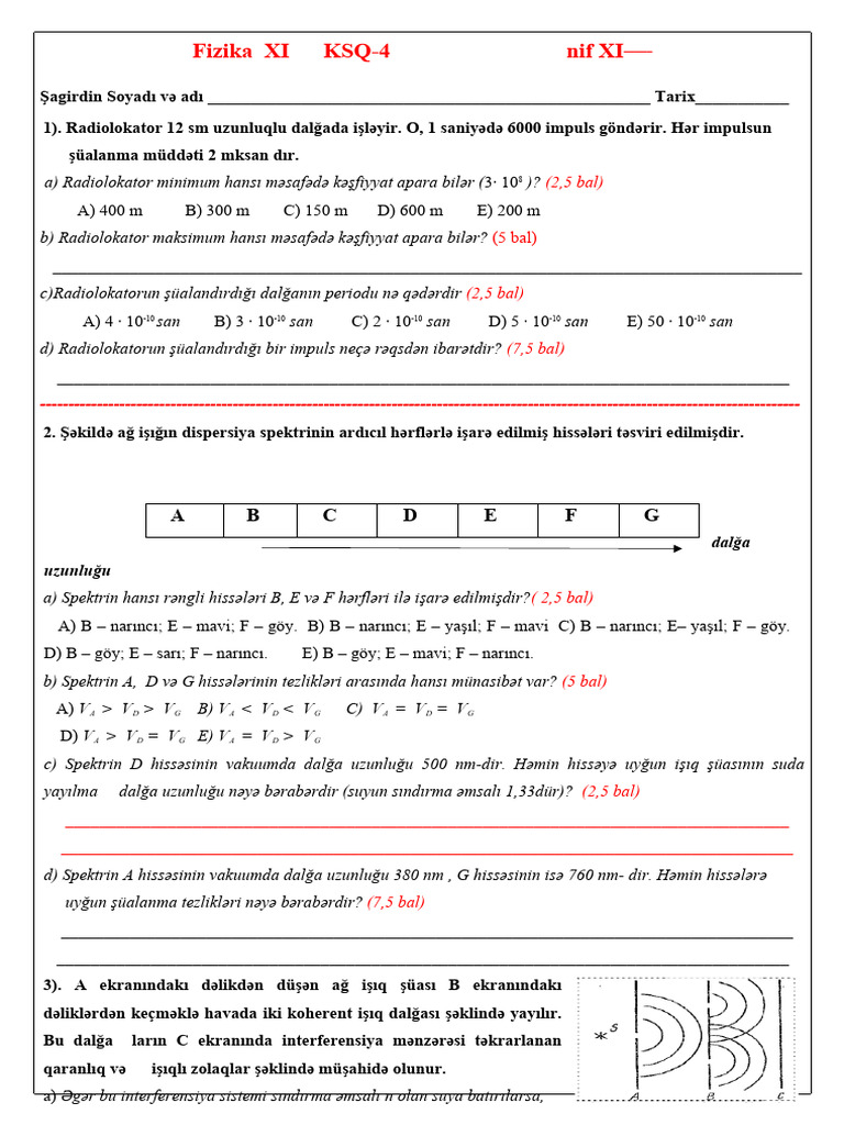 Fizika 11 KSQ 4 | PDF
