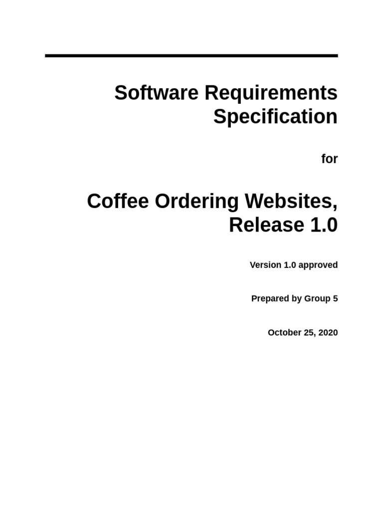 6646c1e6abc9a05c1f980862 Software Requirements Specification (SRS) GroupX | PDF | Specification ...