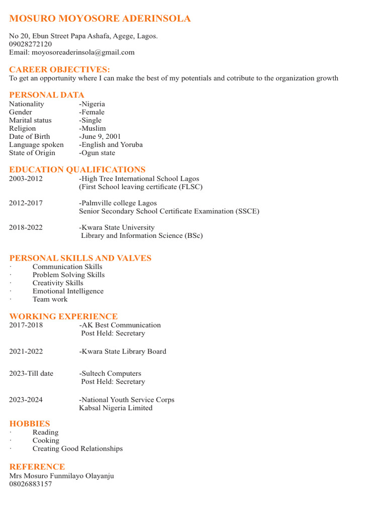 Moyosore Mosuro | PDF