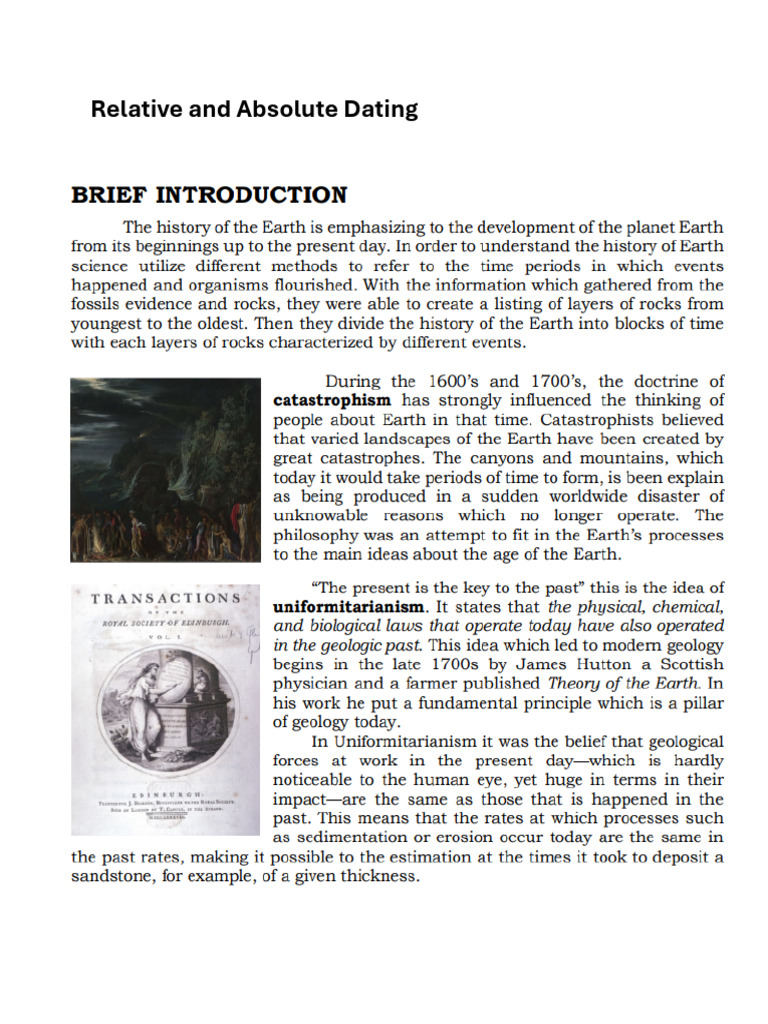 Relative-and-Absolute-Dating | PDF