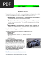 Magazine Production Process Overview | PDF | Copy Editing | Proofreading