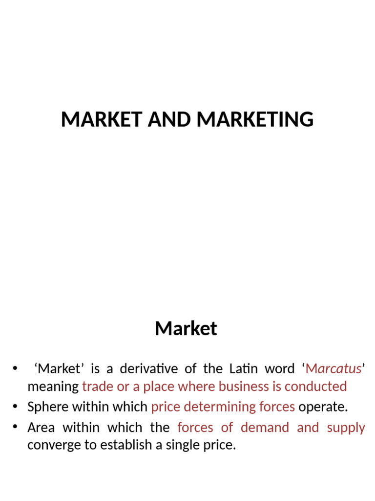 7 Market Classification | PDF | Market (Economics) | Monopoly