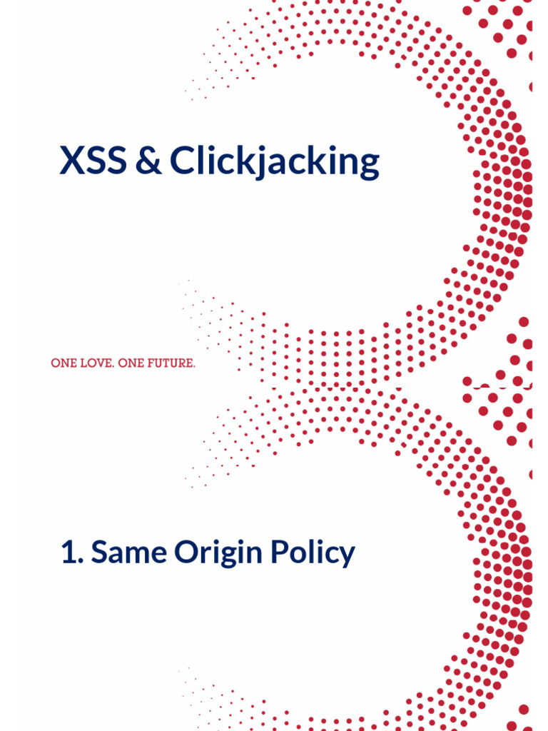 Lec07 XSS Clickjacking 1.5m | PDF | Java Script | Hypertext Transfer Protocol