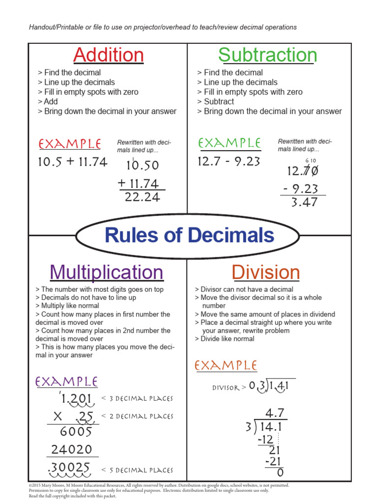 Decimal Guided Notes and Practice-3-3 | PDF | Division (Mathematics ...