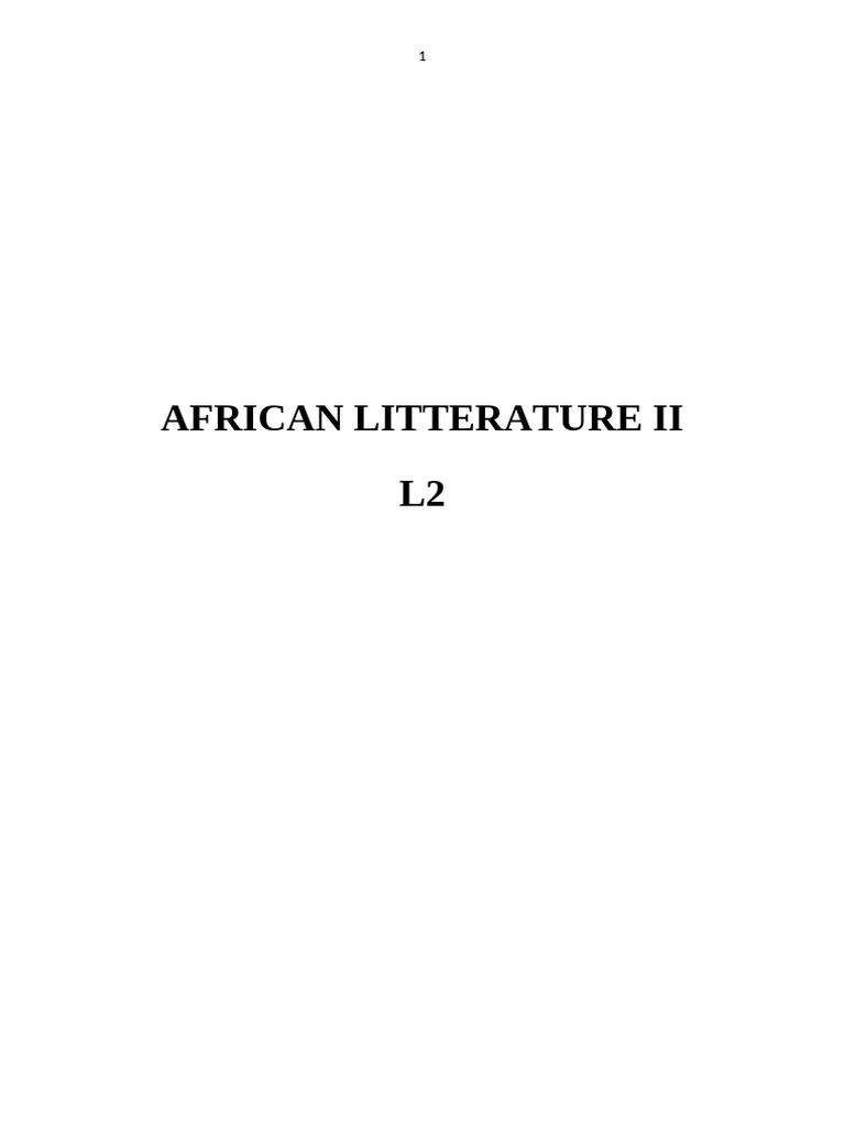 Understanding African Literature Criticism | PDF | Ideologies | Liberal ...