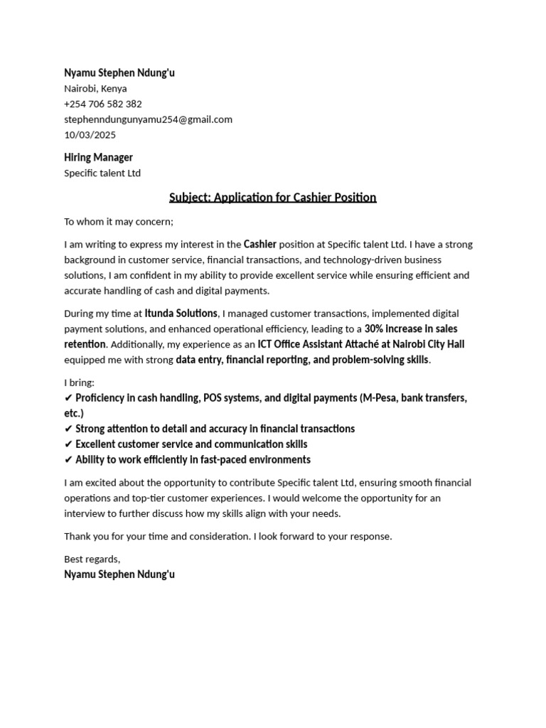 Nyamu Stephen Ndung | PDF