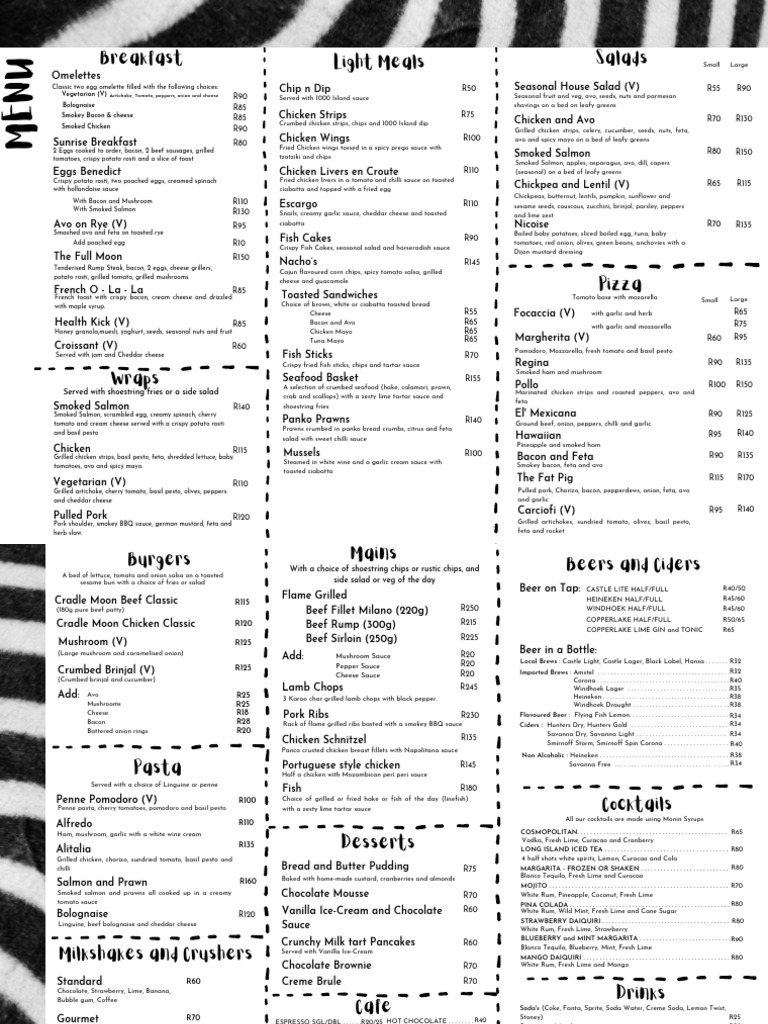 Menu-Final-2-2 | PDF | Bacon | Sauce