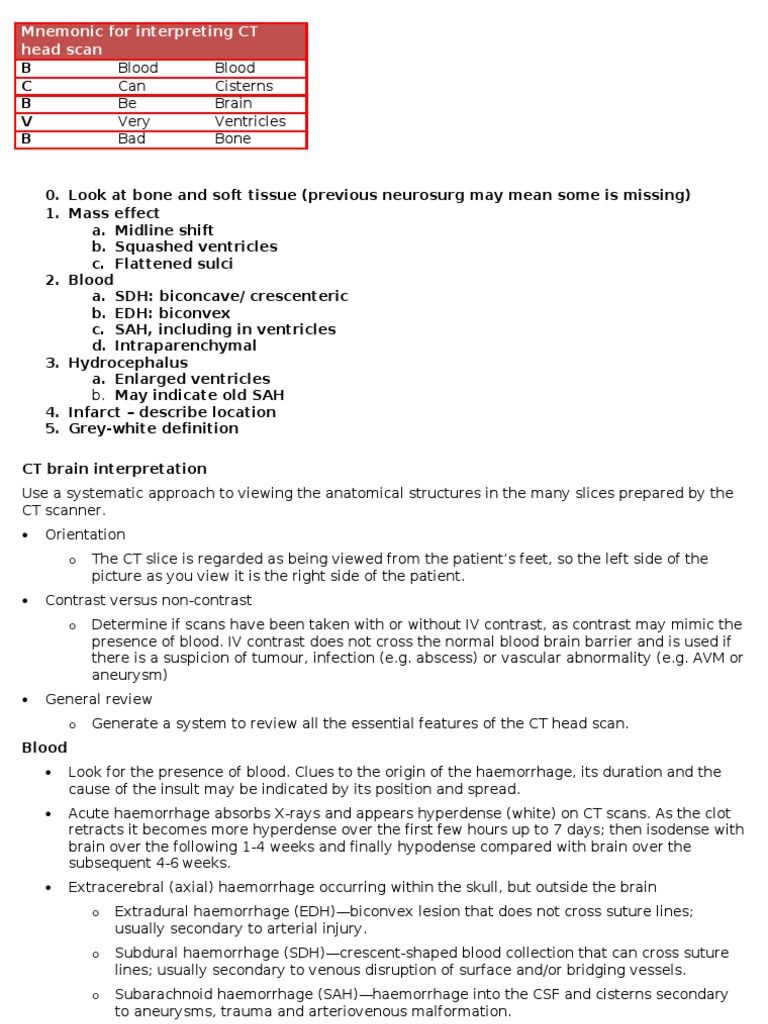 CTB | PDF | Ct Scan | Human Head And Neck