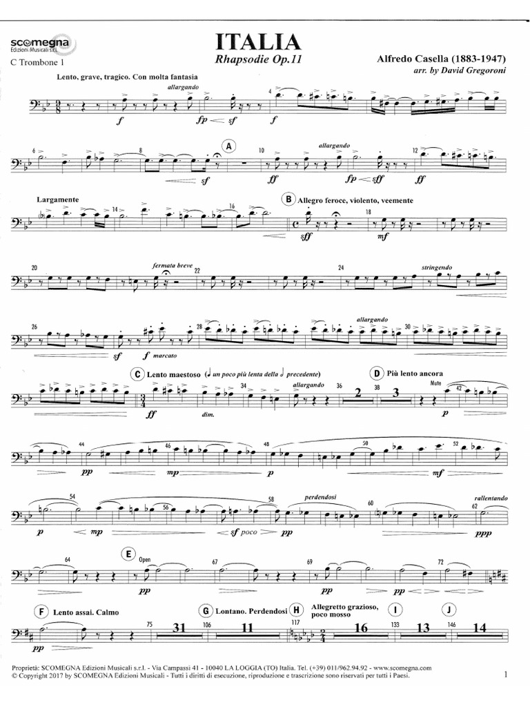 60 C Trombone 1 A4 IItalia | PDF