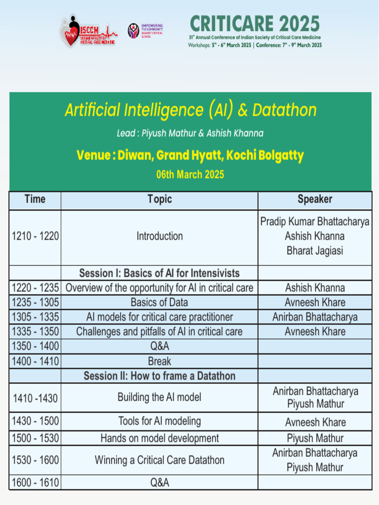 Artificial Intelligence (AI) & Datathon | PDF